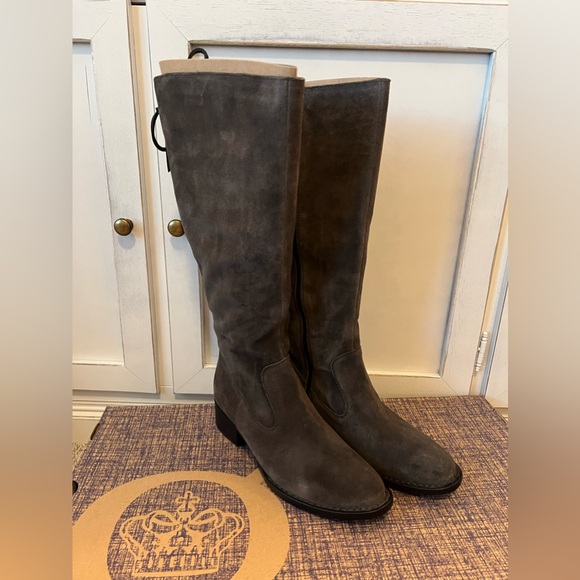 Born | Shoes | Nib New Born Cotto Gray Suede 75 8 Knee High Boot ...